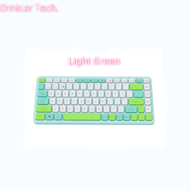 84 Keys Chocolate Keycap Mini Keyboard 2.4ghz Wireless Keyboard Office ...