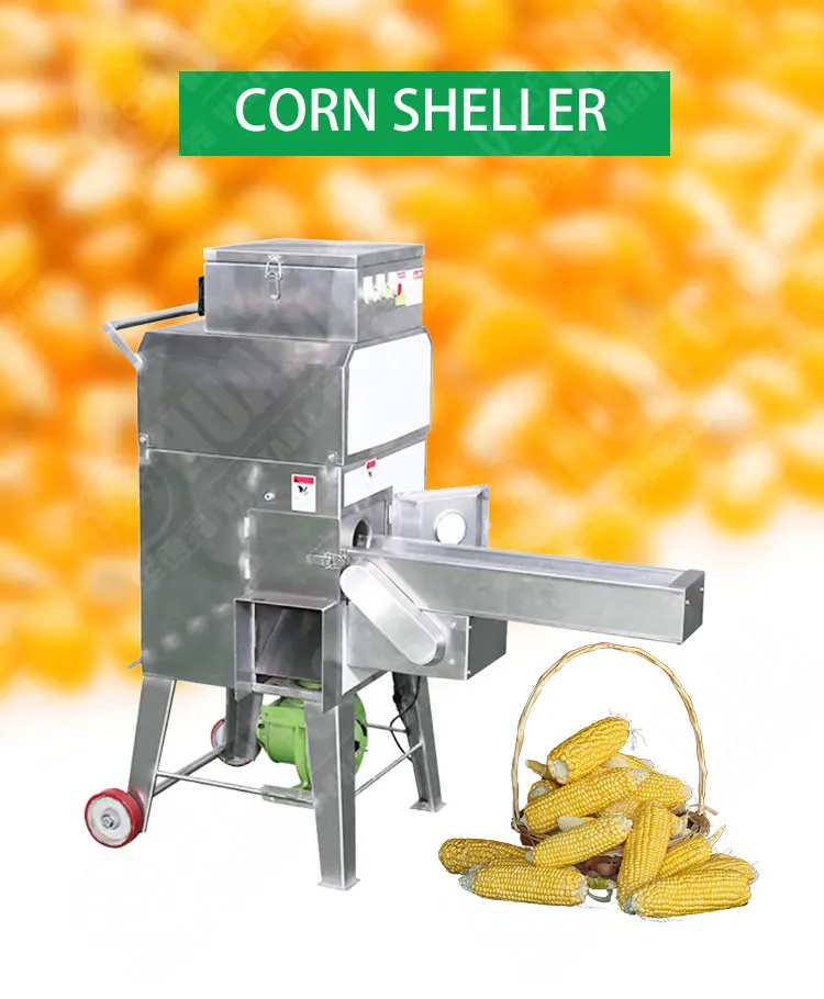 SUS304 Electric Sweet Corn Sheller Fresh Maize Thresher Machine with ...