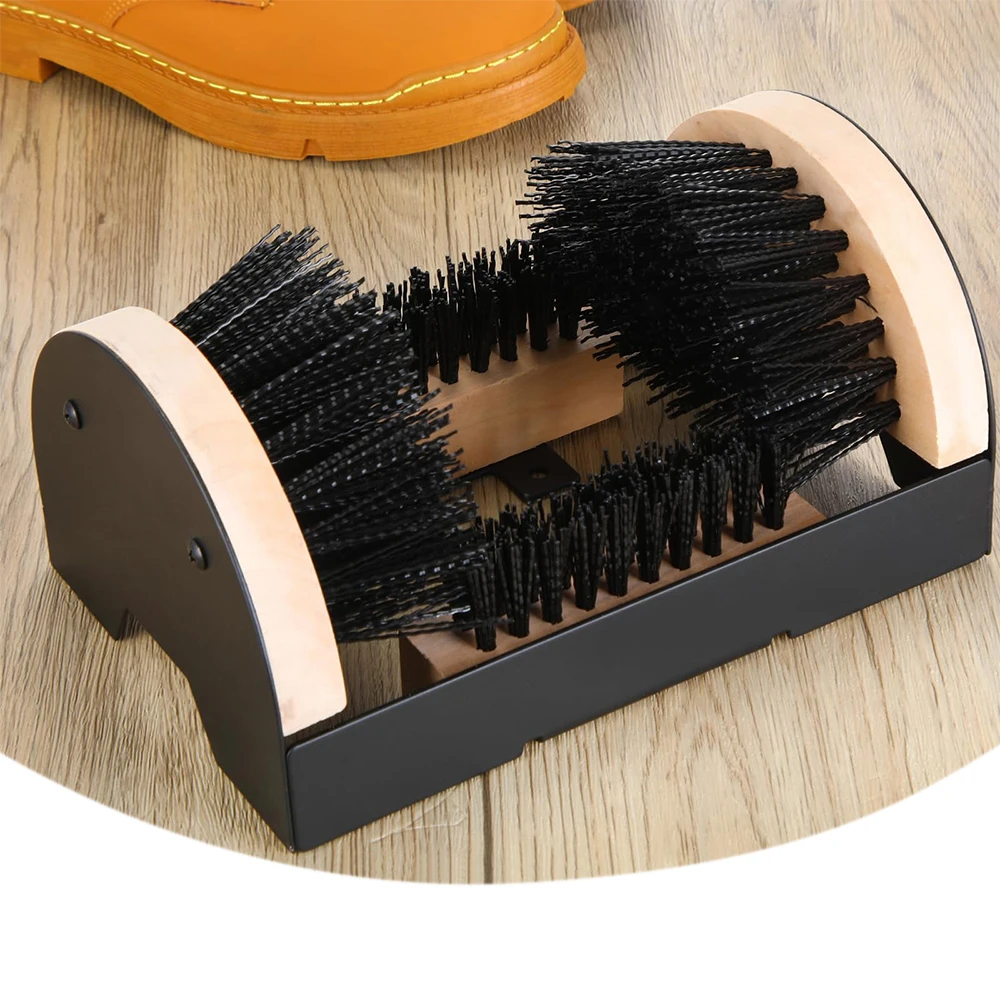 High Quality Utility Boot and Shoe Mud Brush with Folding Step