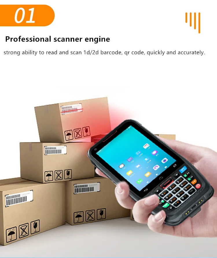 Full Keyboard Rugged Pda Barcode Scanner Pdas Warehouse Inventory Data ...