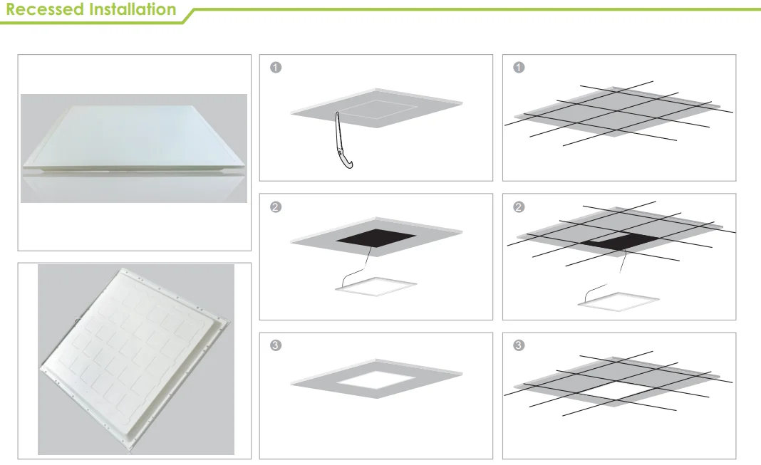 Banqcn Flat Backlit LED Panel Light - Efficient Office Lighting