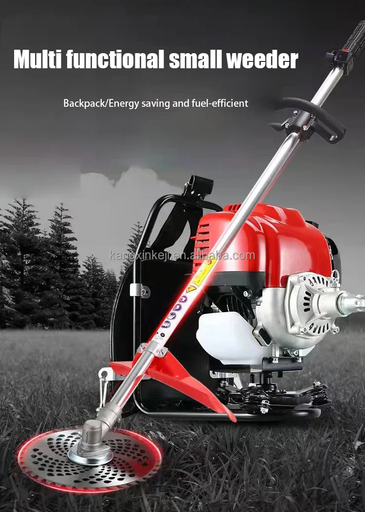 Hand Held Gasoline Power Weeder Backpack Brush Cutter Grass Trimmer ...