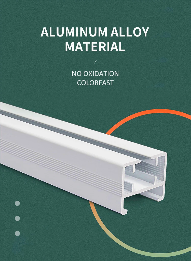 Automatic Ripple Fold Curtain Track Best Selling Super Smooth Modern S ...