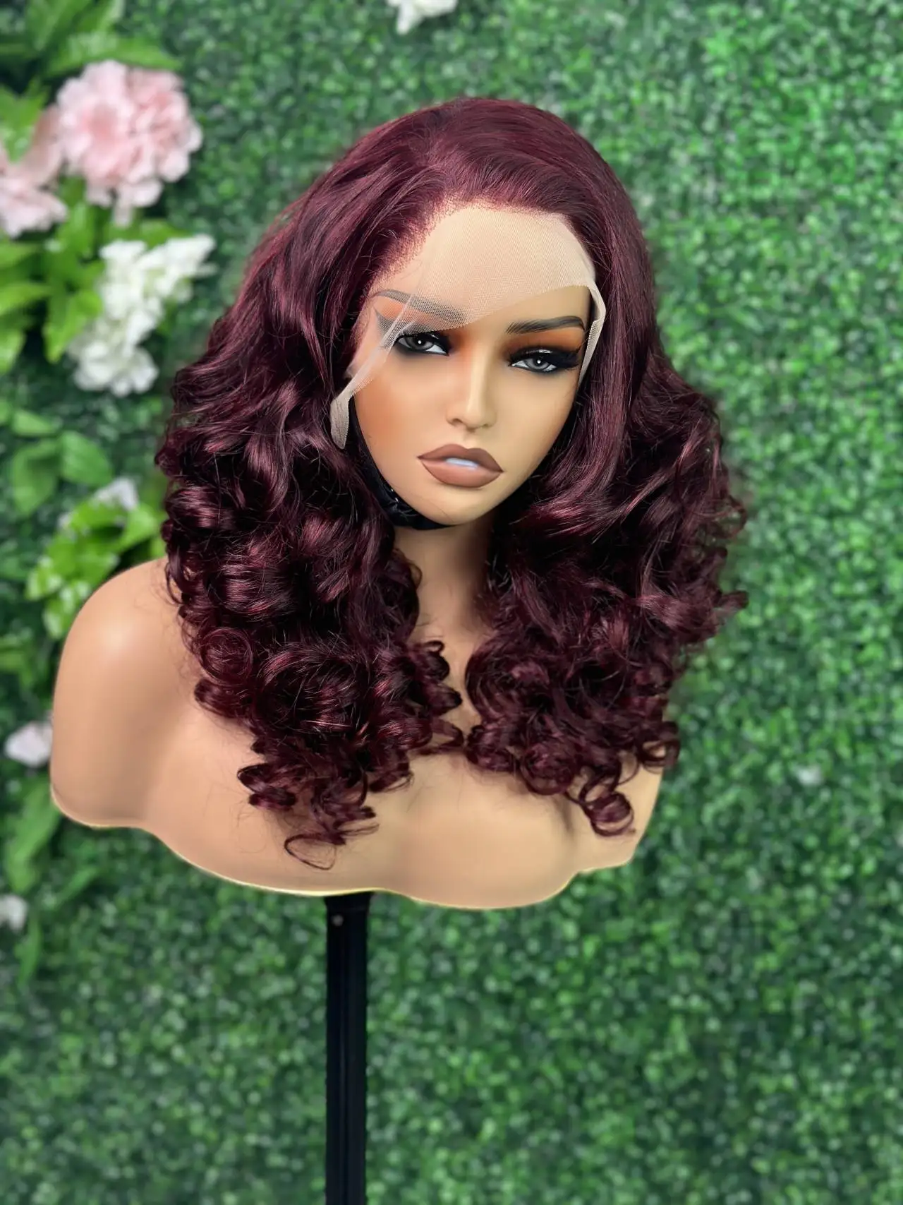 Mayqueen 13x4 Transparent Swiss Lace Front Wig for Black Women