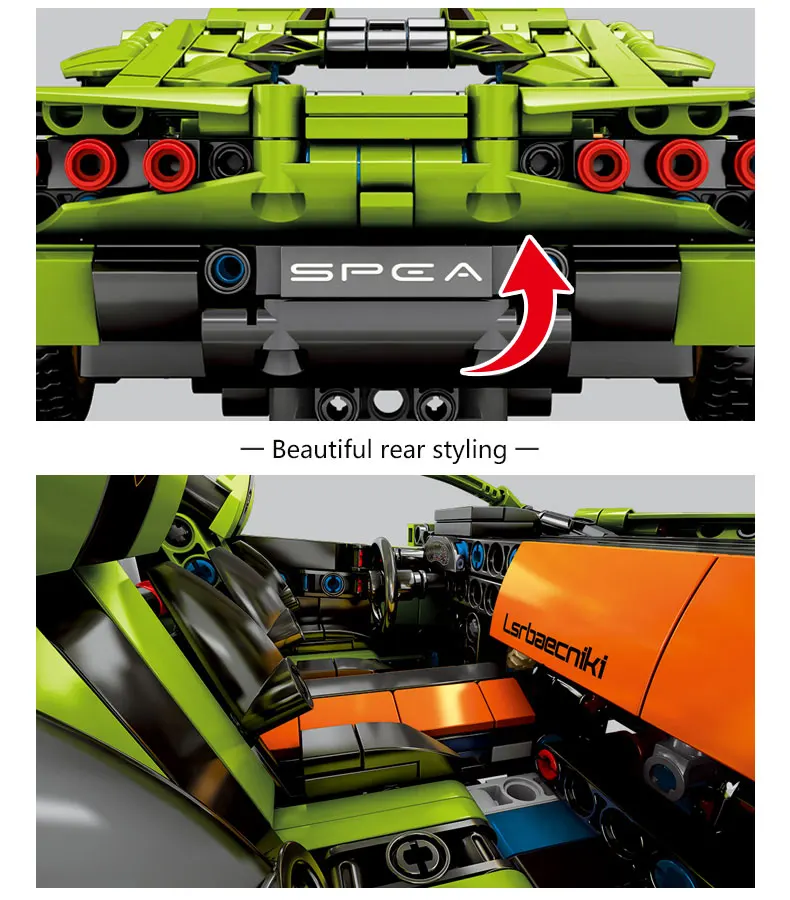 Sembo Technic 1254pcs Speed Super Racing Car Lamborghining Building ...