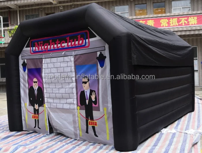 Custom Outdoor Black LED Disco Inflatable Nightclub Tent for Party ...