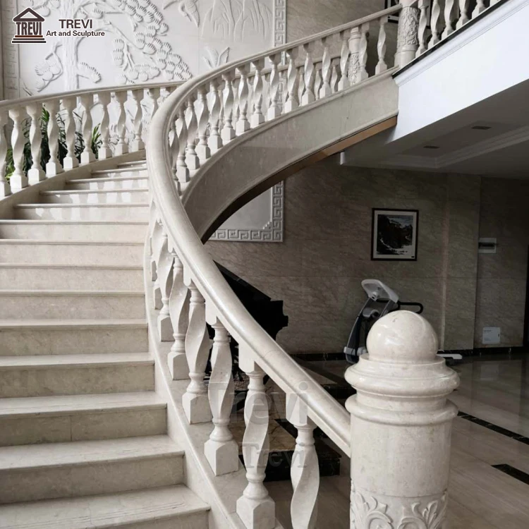 Exquisite Marble Railing for Luxury Modern Villa