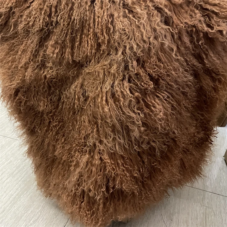 Tibetan Lamb Mongolian Lambskin Sheepskin Hide Shaggy Floor Rug - Buy ...