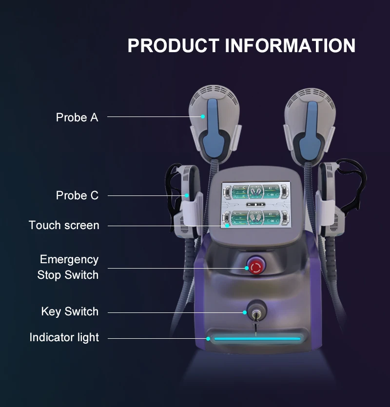 Spa Clinic Used Super Strong Power 5500w 4 Handle Portable Ems Body ...