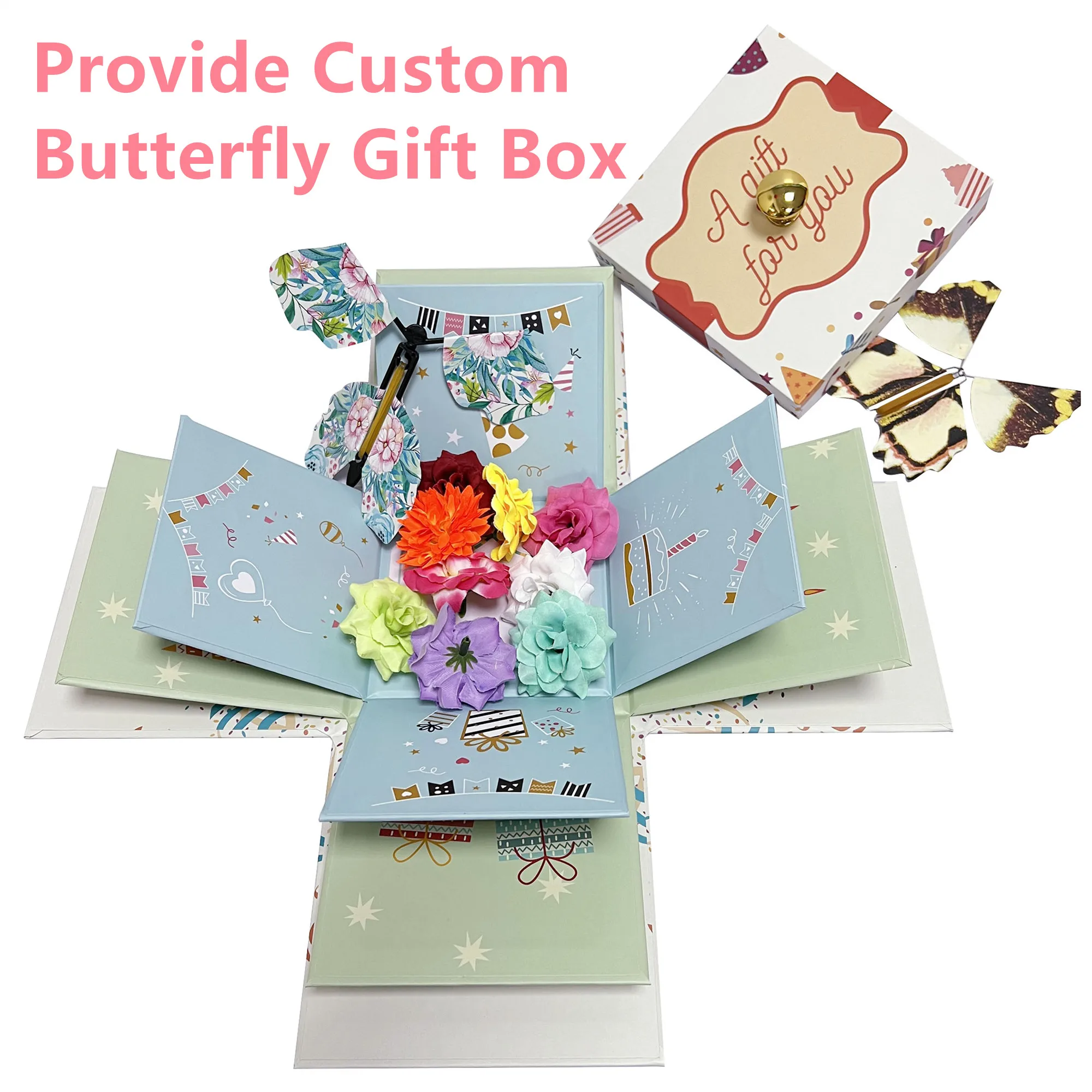 Promotion Custom Print Party Wedding Favors Gifts Box Guest Pop Up ...