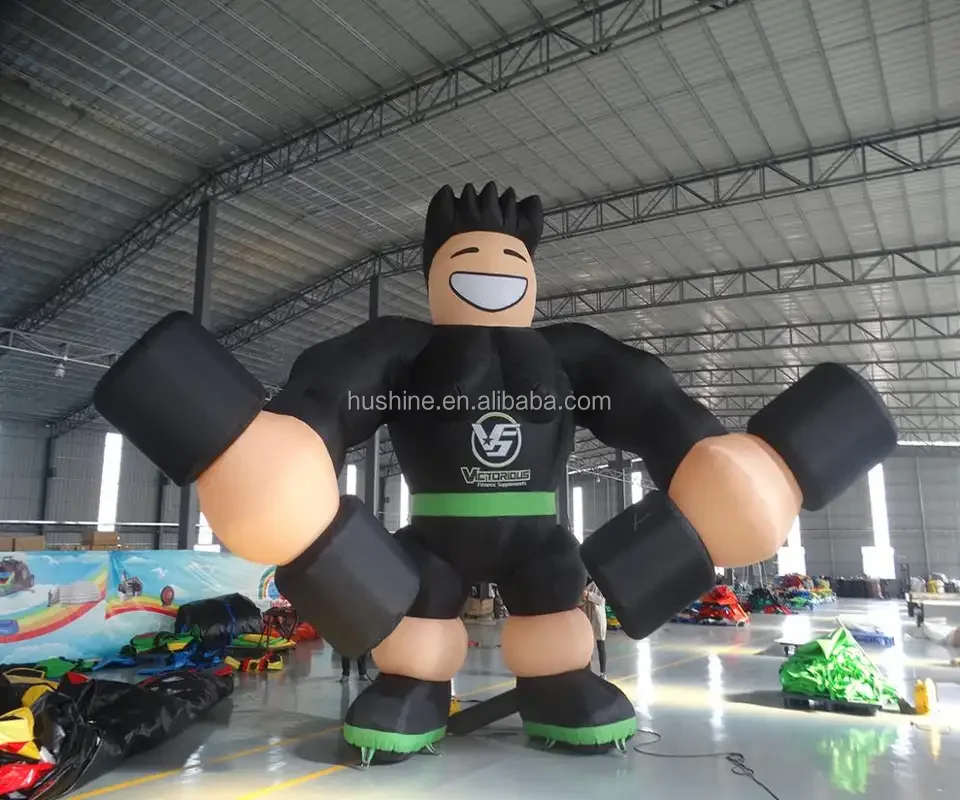 Outdoor Fitness Club Advertising Inflatable Muscle Man Model - Buy ...