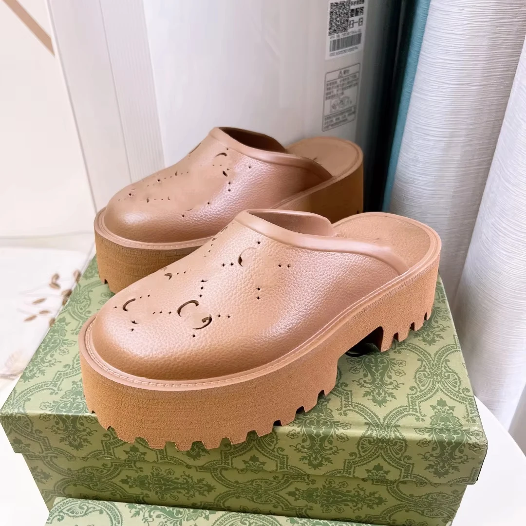 2025 Luxury Brand Gg Summer Slide Sandals High Quality Women's Designer ...