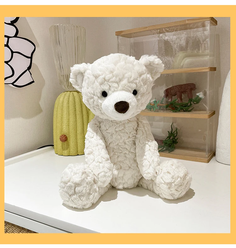 Custom Plush Action Figure Bear Plush Stuffed White Bear Soft Fluffy Cuddly Teddy Bear - Buy ...