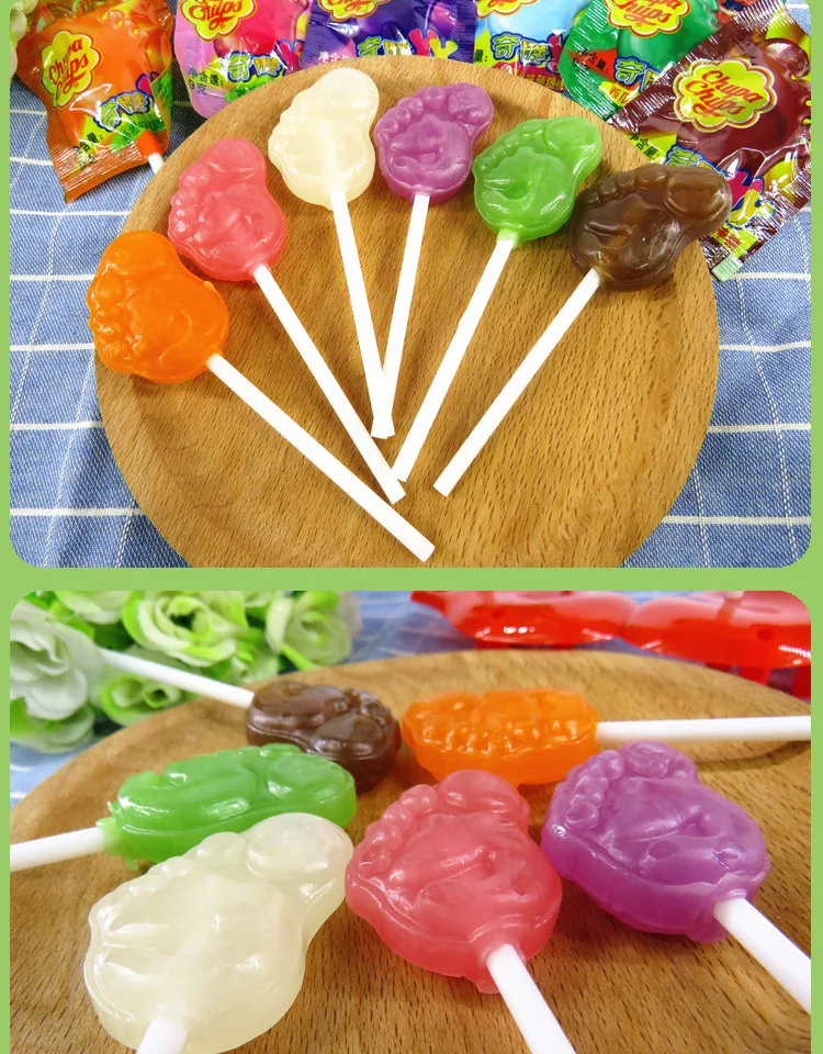 Foot Shaped Lollipops - Fruity Hard Candy by ChupaChups | Multi-Colored ...