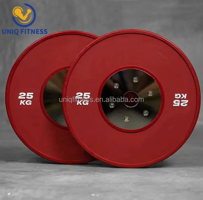 Uniq Custom Logo And Color Rubber Cover Competition Bumper Plates - Buy ...
