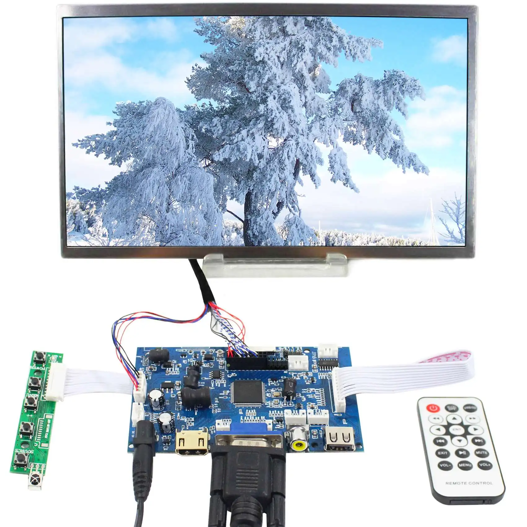 40 Pin Lcd Controller Board Vga And Hd Mi 2av Usb Playback Lcd Display ...