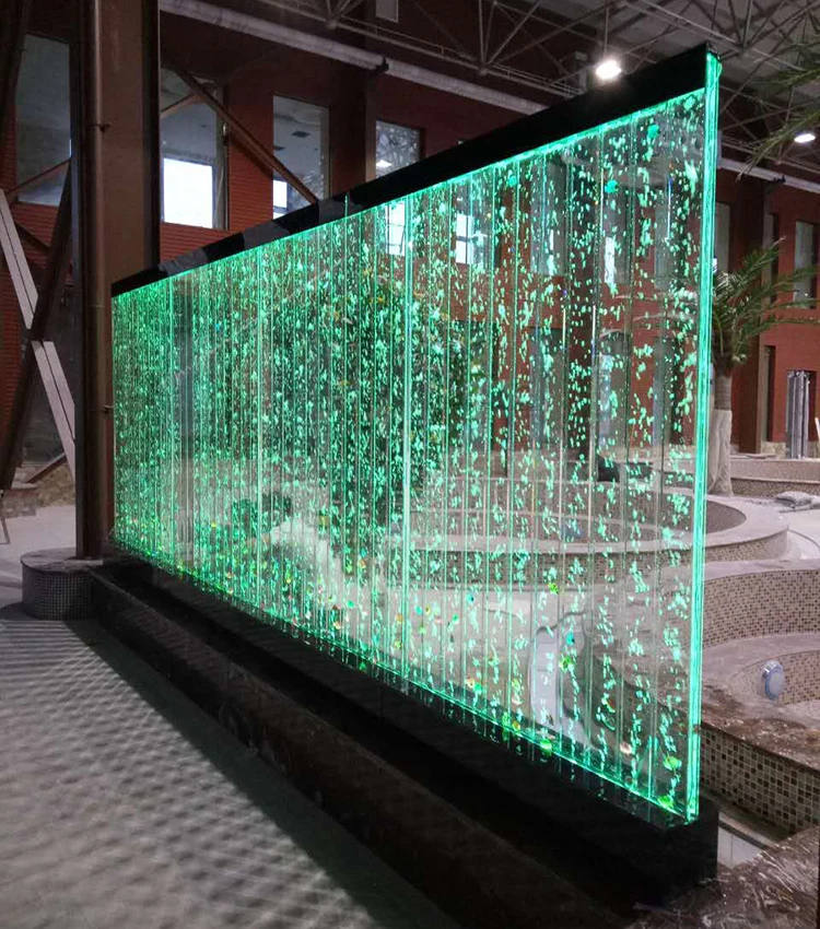 Modern Luxury LED Acrylic Aquarium Water Bubble Wall Screen