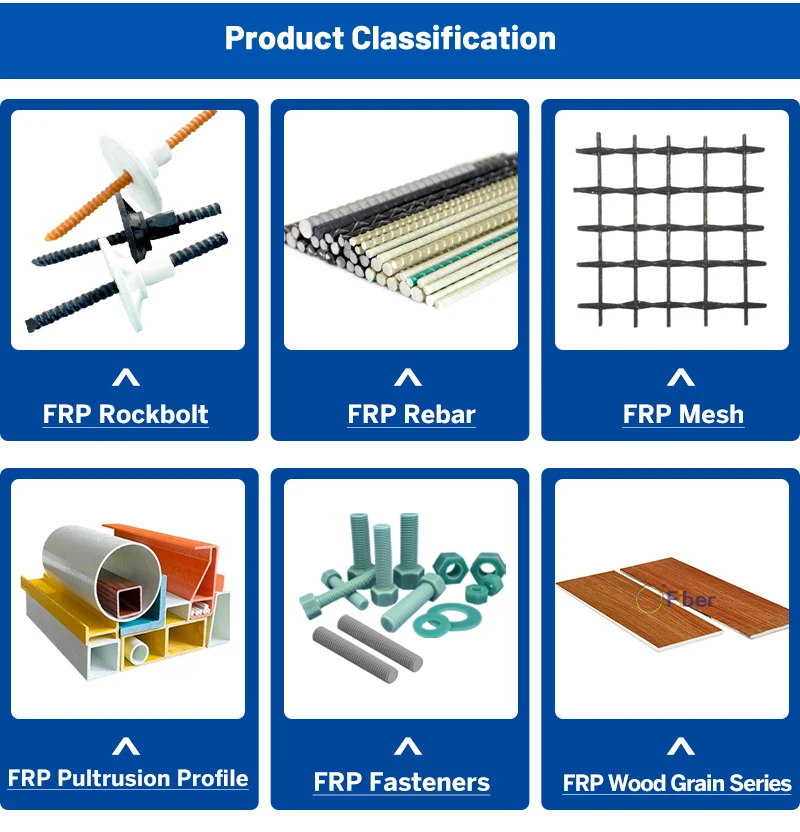 Frp Base Threaded bar Frp Stirrup Rebar Light Weight Fiberglass Frp ...