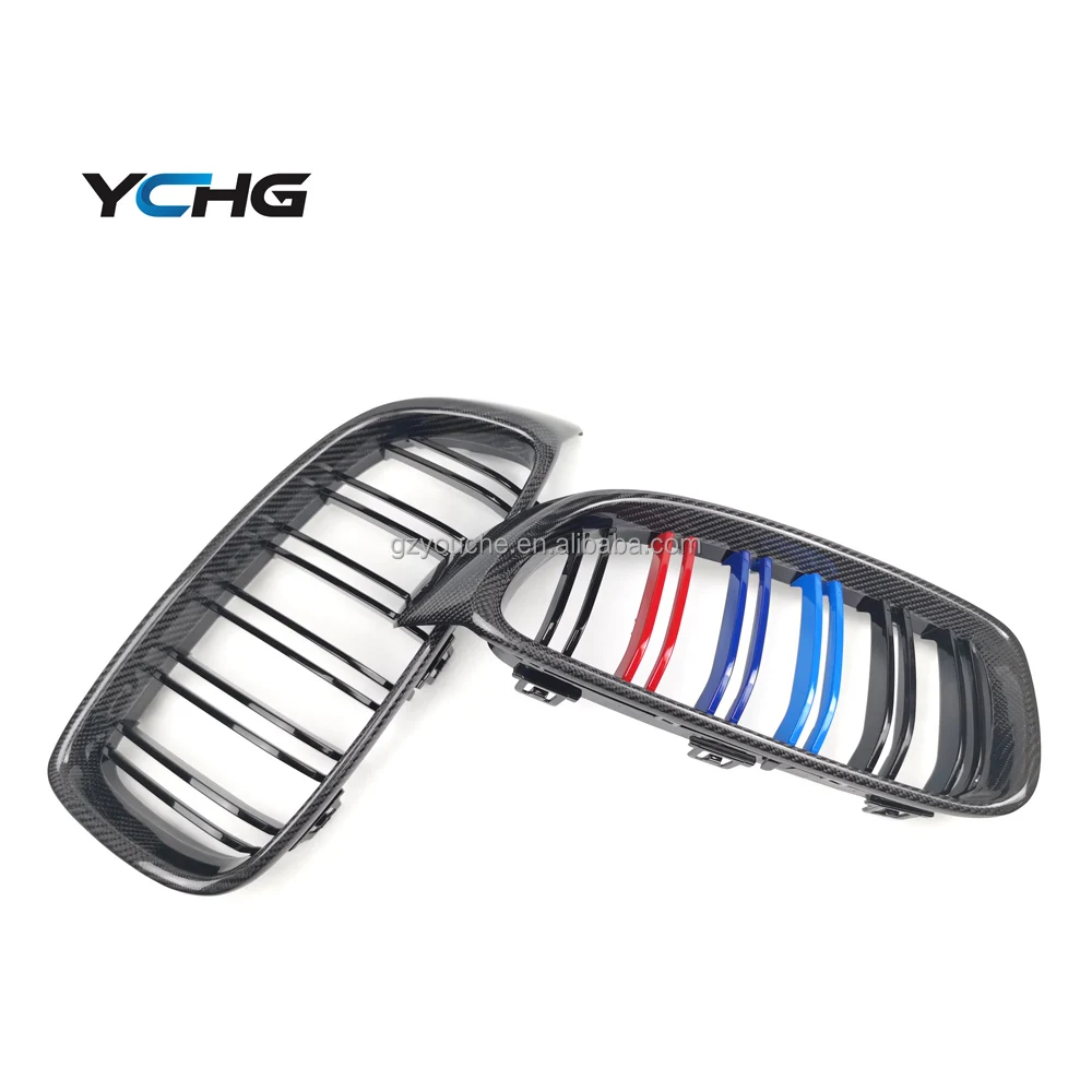 M3 F80 M4 F82 F83 F32 F33 F36 Real Carbon Fiber M Color Front Bumper ...