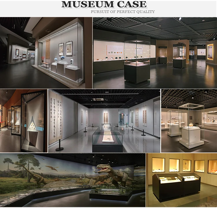 Boutique Museum Display Cabinet with Automatic Lift Opening Glass ...