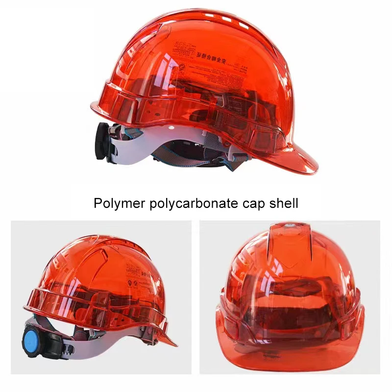 HBC Custom Outdoor Construction Transparent Hard Hats