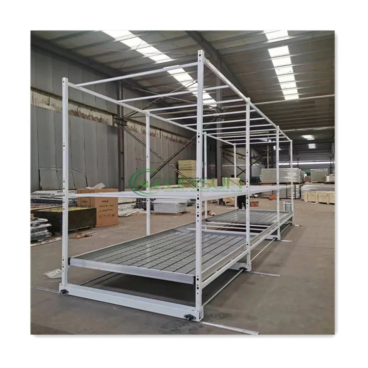 Outdoor Mushroom Hydroponic Mobile Multi Layer Grow Table Tier Vertical ...