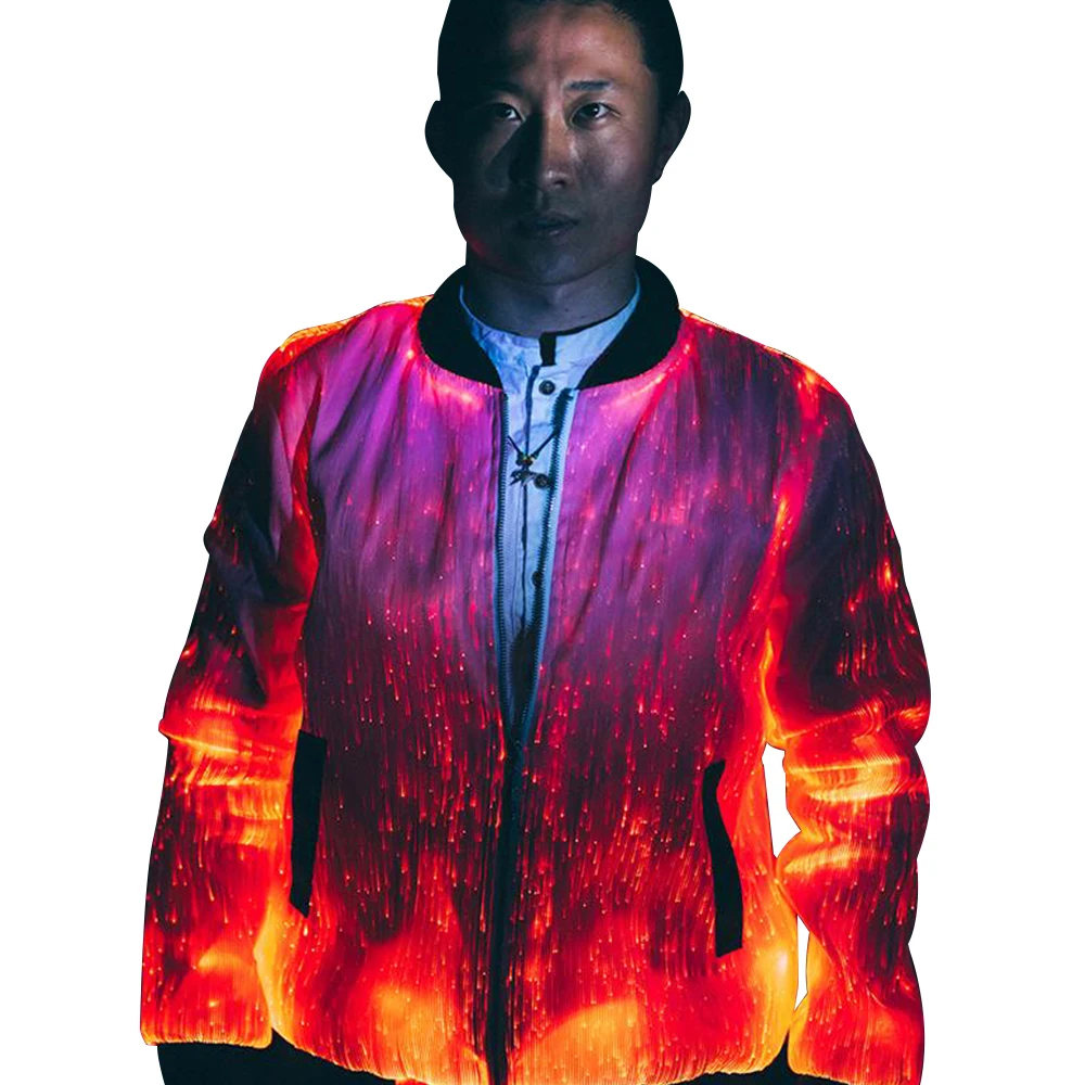 DJ Dance Show Nightclub Luminous Costumes LED Light Jacket