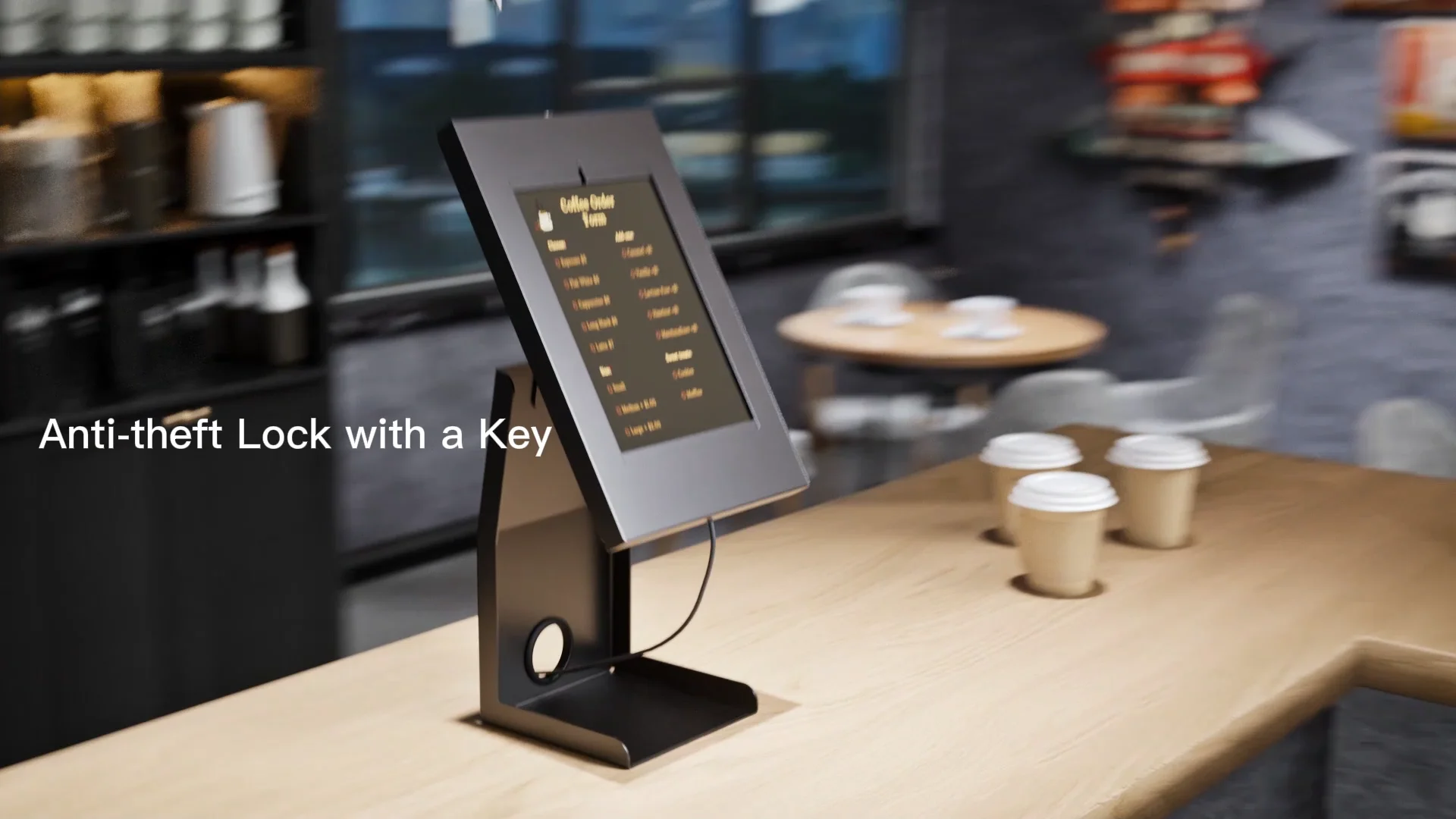 Adjustable Pos Terminal Display Tilt Screen Rotate Anti-theft Mpos ...