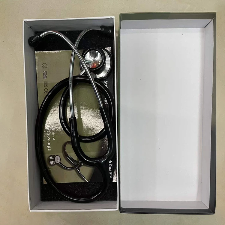 Clock Stethoscope Single Head Stethoskop Dual Tube Adult Medical Supply ...