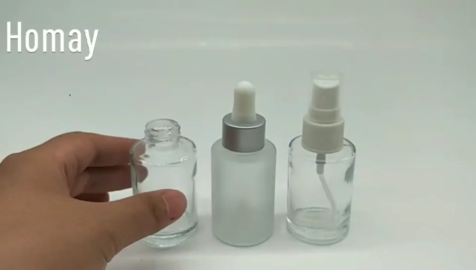 Homay Packaging New Custom 30ml 50ml Clean Lotion Glass Bottles For Face Cream - Buy Lotion ...