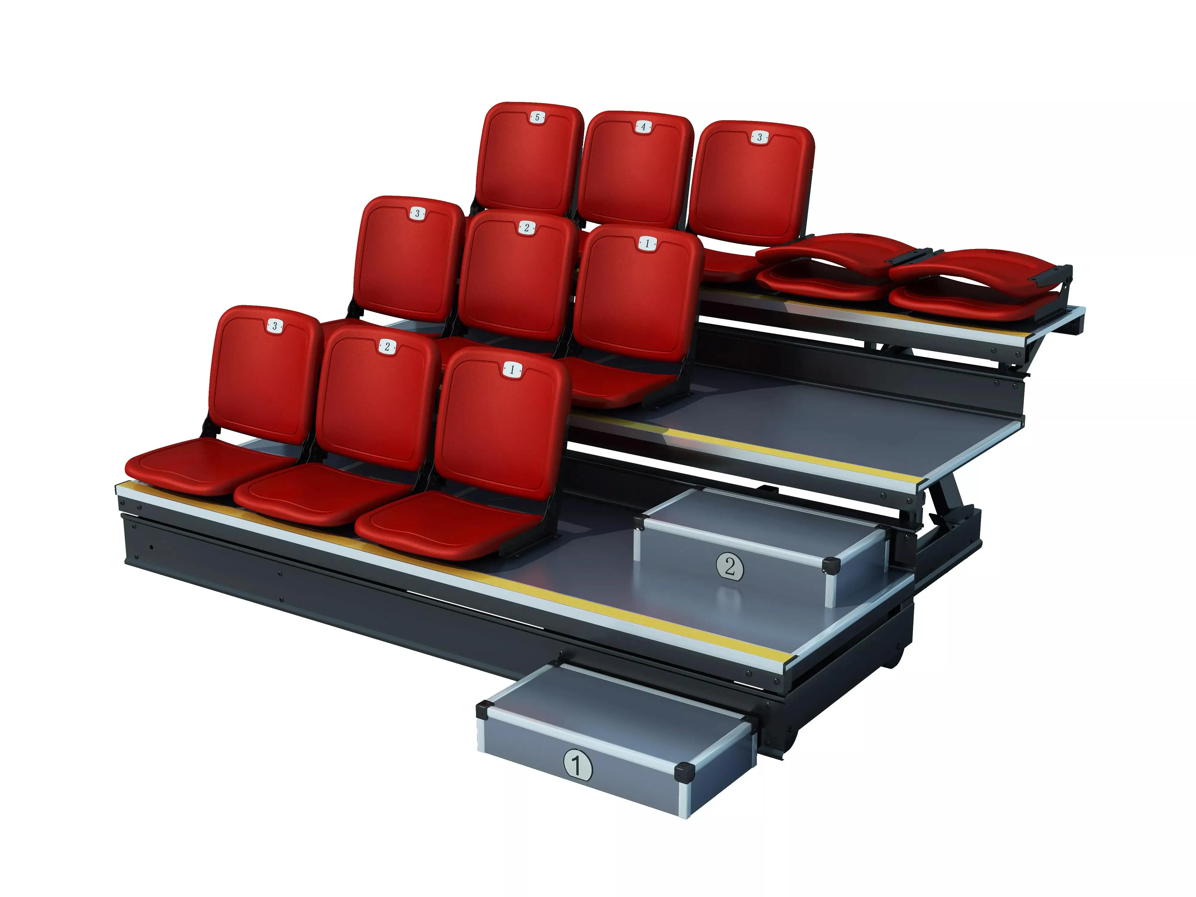Customizable Indoor Retractable Seating System For Sports ...