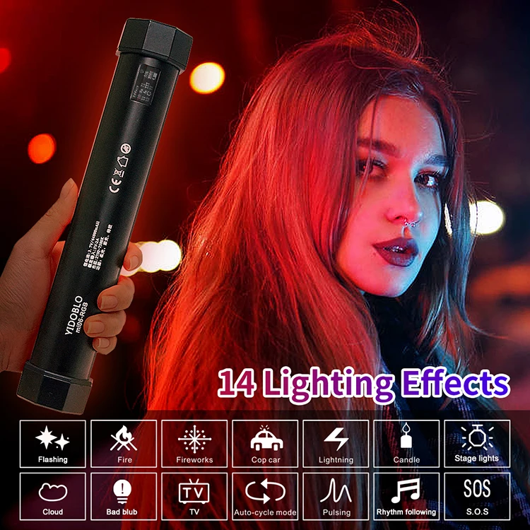 Slim Tube Light Wand Rgb Fixture Video Camera Led Lights for ...