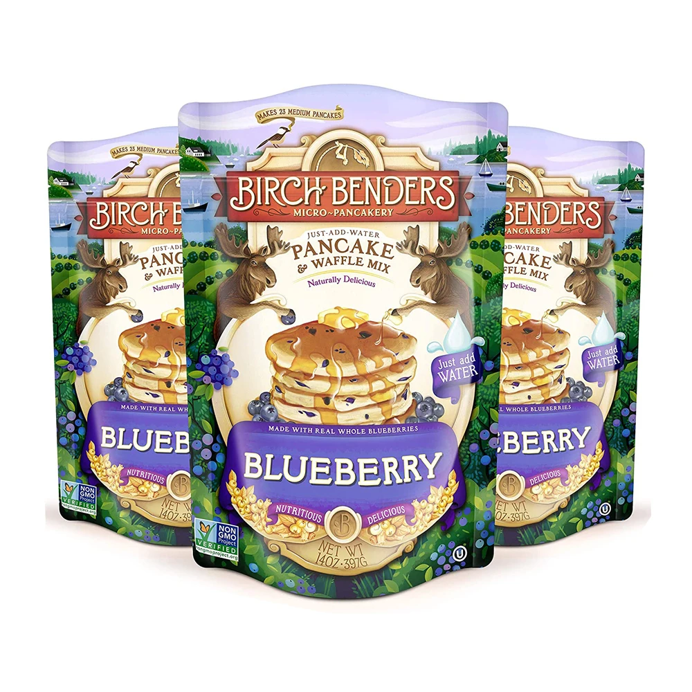 Colorful Custom Matte Meat Protein Pancake Mix Packaging Potato Chips ...