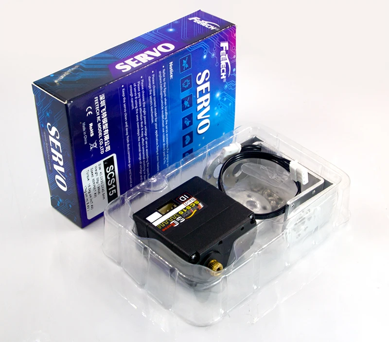 Feetech Scs15 Smart Control 15kg Servo 300 Degree Servo - Buy 15kg Servo 300 Degree,Arduino ...