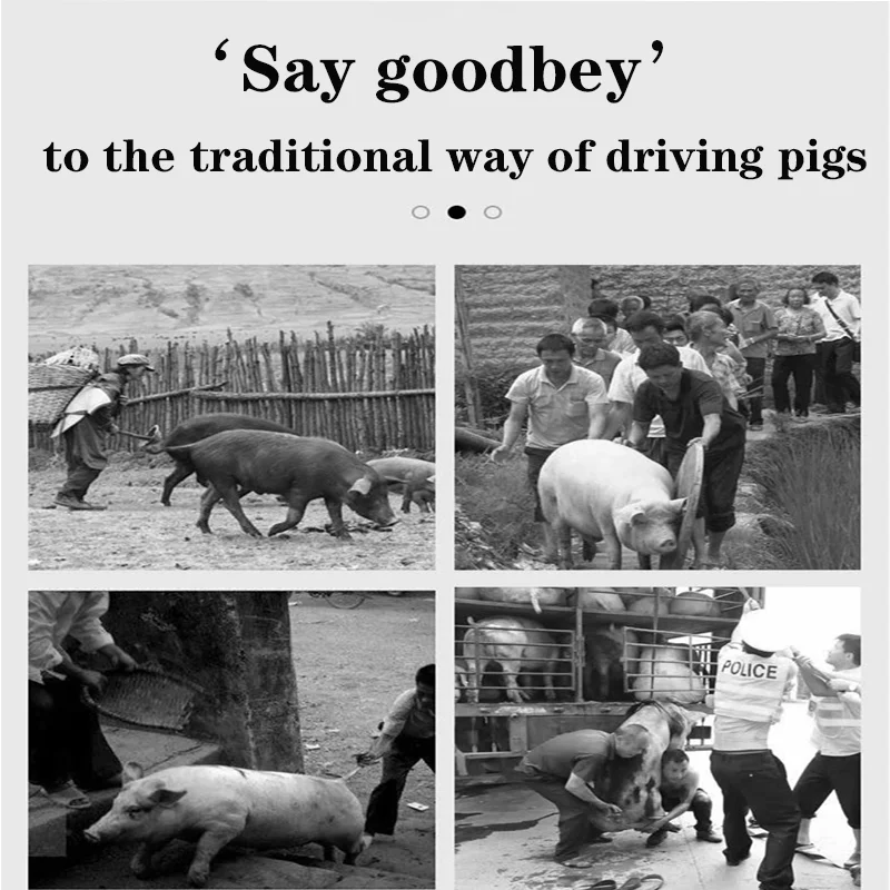 New 100cm Aluminum Hog Pig Handle with Lighting Waterproof Electric ...