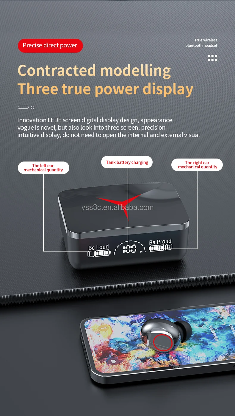 M90Pro TWS True Wireless Earbuds Waterproof Sports Headphones and ...