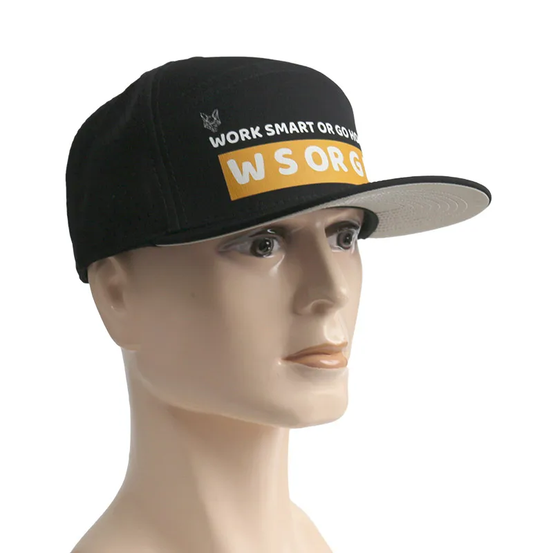 Hs15 Wholesale Women Men Plain Blank Black White Cap Custom Trucker ...