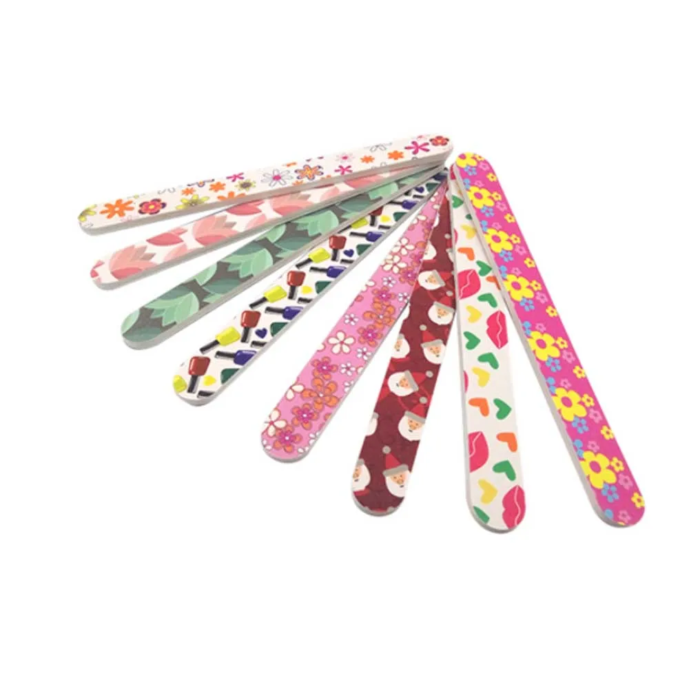 Emery Board Colorful Paper Nail File 180/240 Nail Files Custom Logo ...