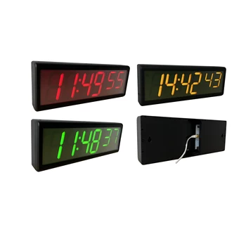 4" 6 Digit Ntp Poe Clock With Built-in Bell Relay,Red Leds - Buy World ...