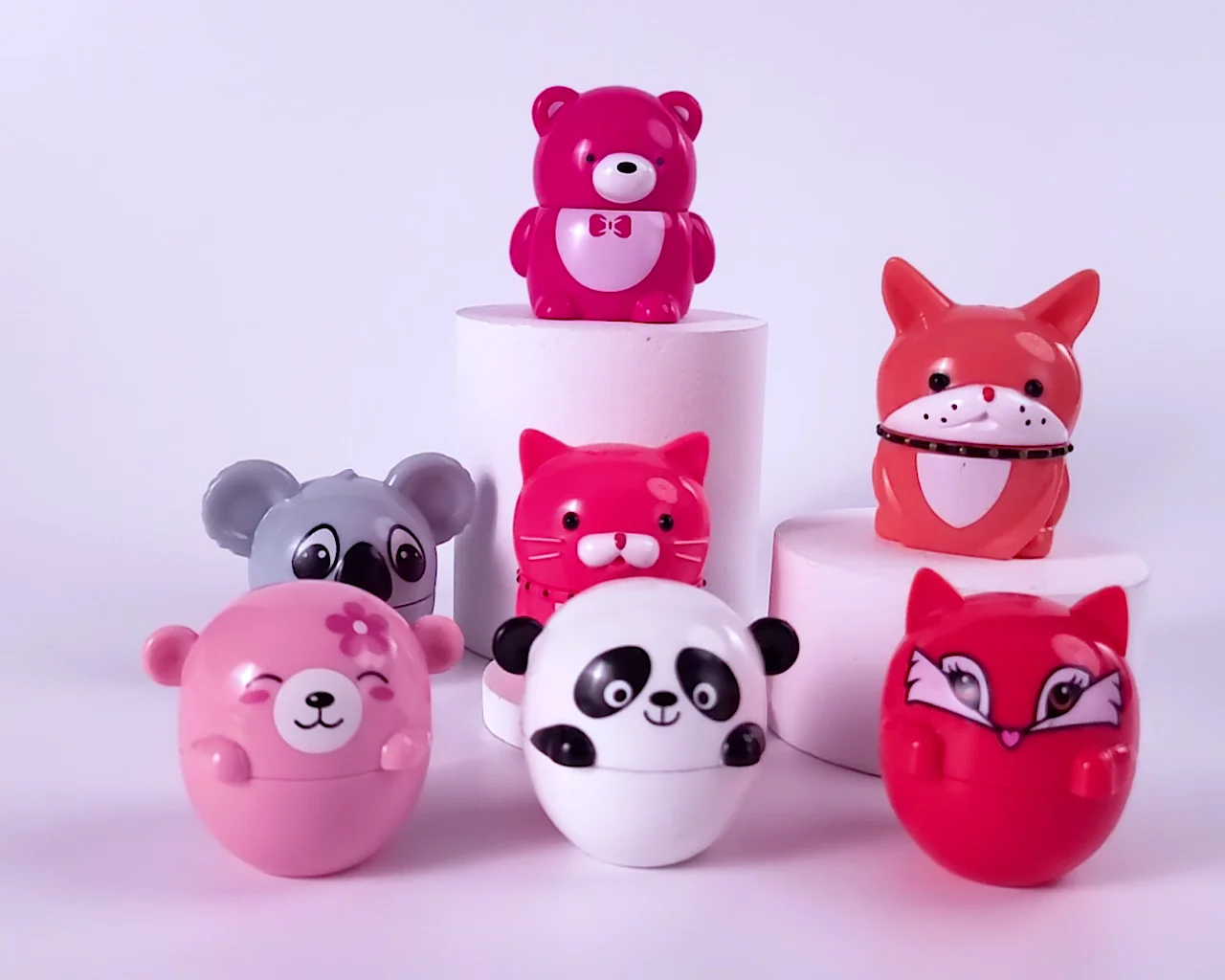 Cc36236 Cute Bear Shape Lipbalm Container Animal Lip Balm For Children ...