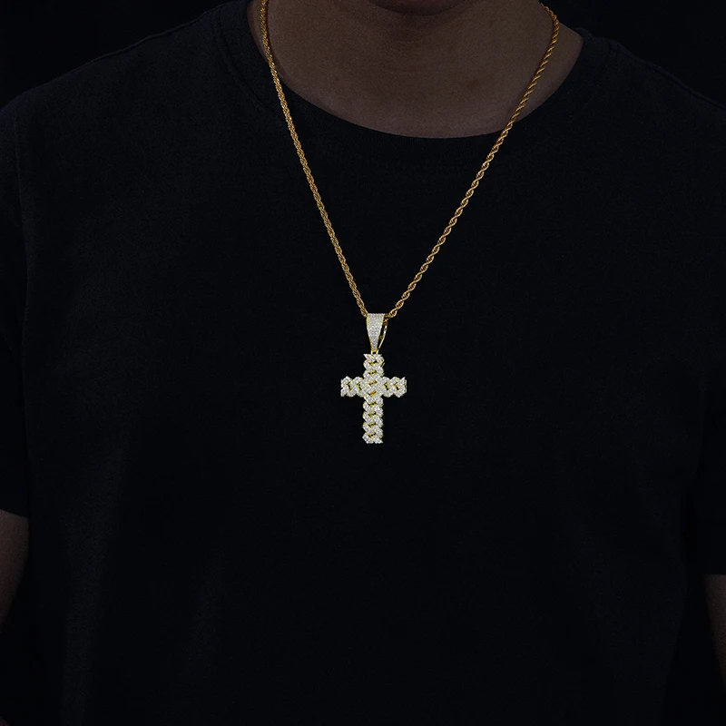 Bling Hiphop Jewelry Gift Gold Plated 925 Sterling Silver Vvs ...