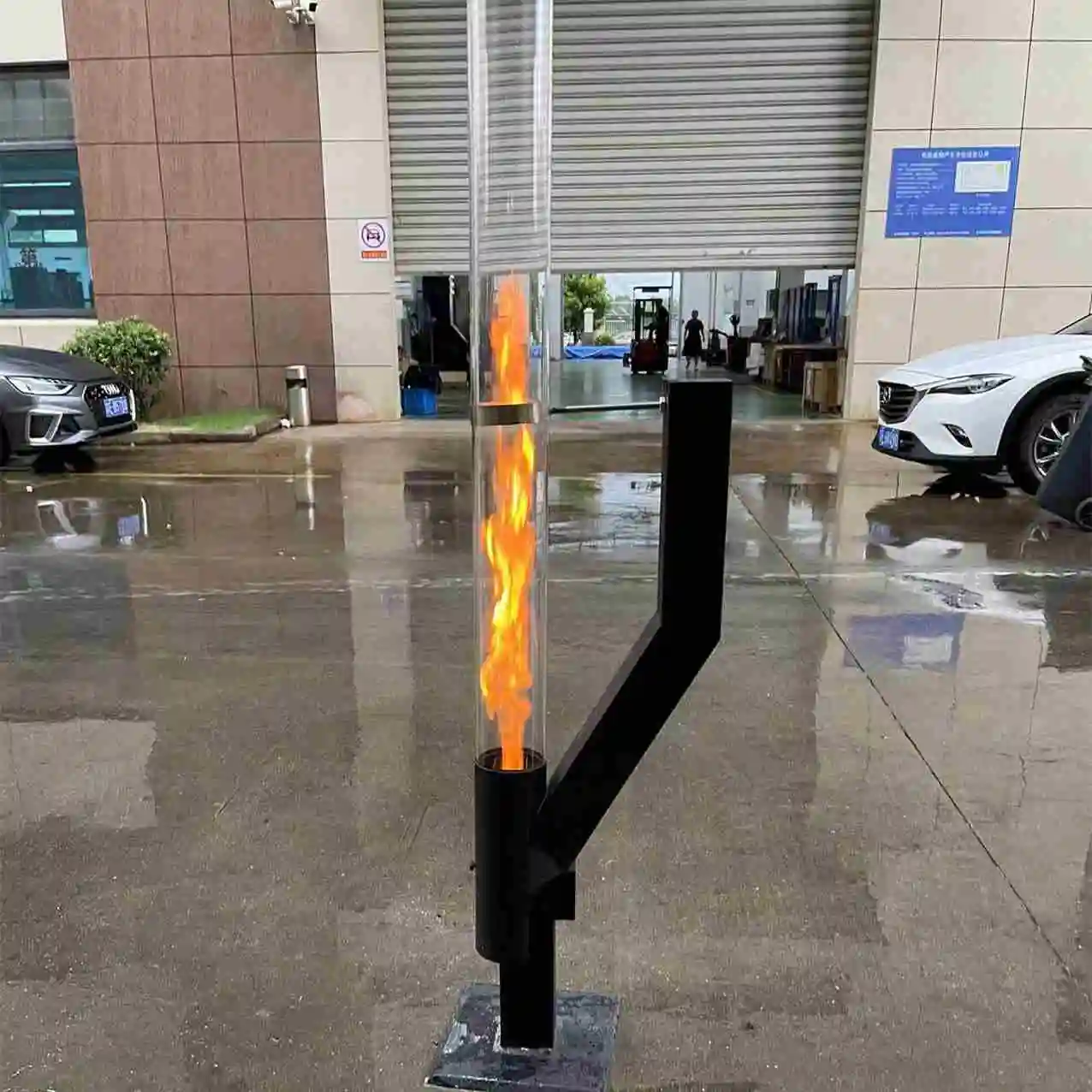 Wood Pellet Patio Heater Pellet Torch Glass Tube Terrace - Buy Outdoor ...