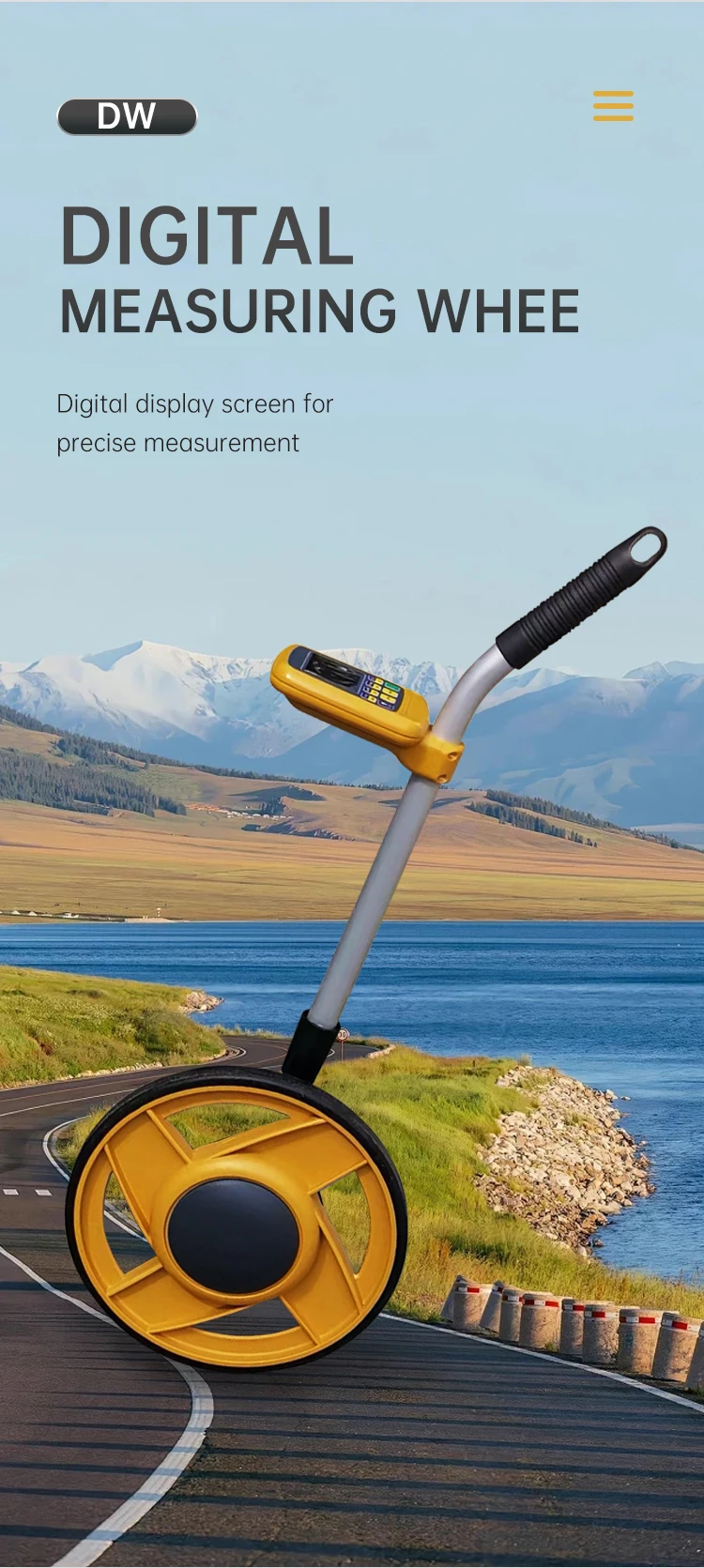 Surveying Aluminum Total Station Tripods Walking Distance Meter ...