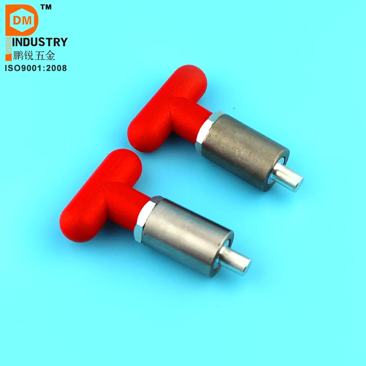 Red T Handle Spring Loaded Pull Pin Pop Pins - Buy Spring Loaded Pull ...