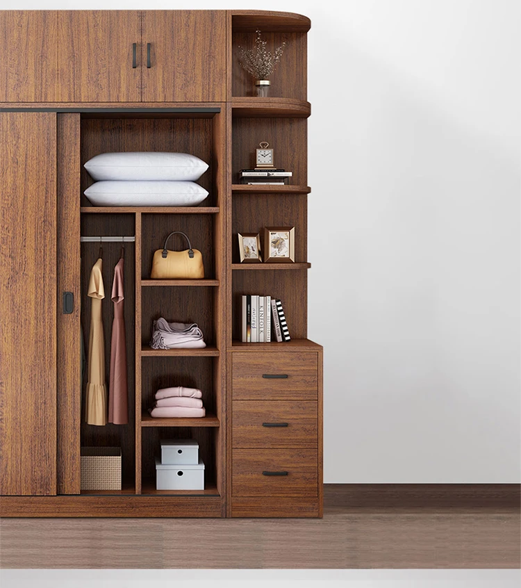 Bedroom Furniture Wardrobe Almirah Lemari Armario Imprint Cabinet 2 ...