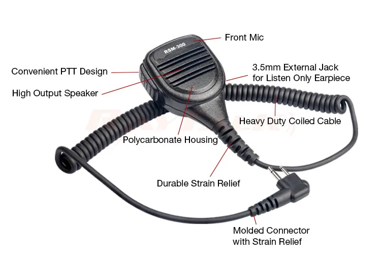 Factory Oem Heavy Duty Shoulder Remote Speaker Mic Microphone Ptt For ...