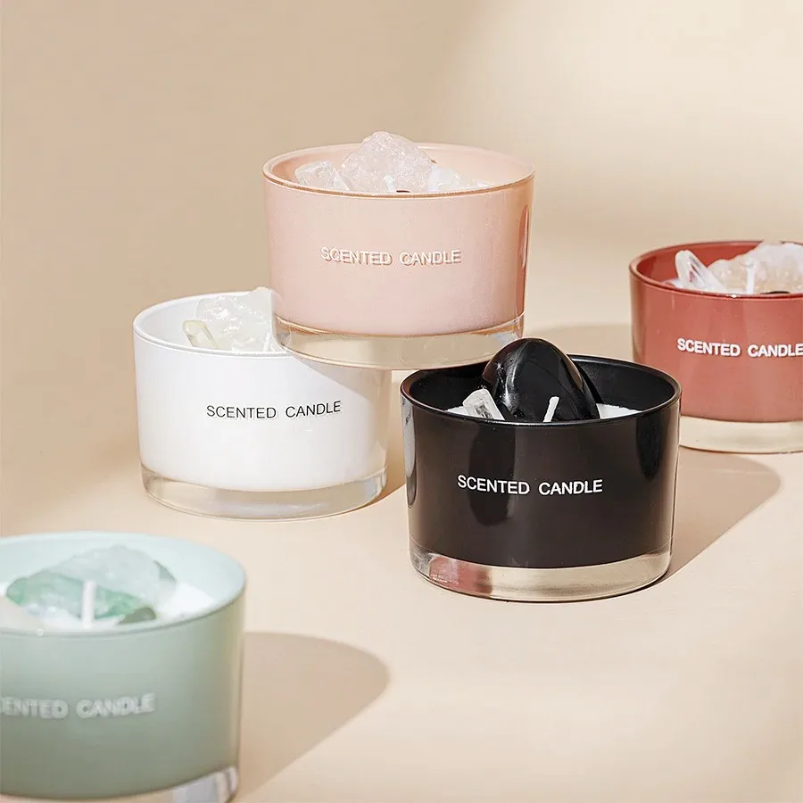 Custom Luxury 3 Wicks Scented Soy Wax Candle Jar Handmade Customized ...