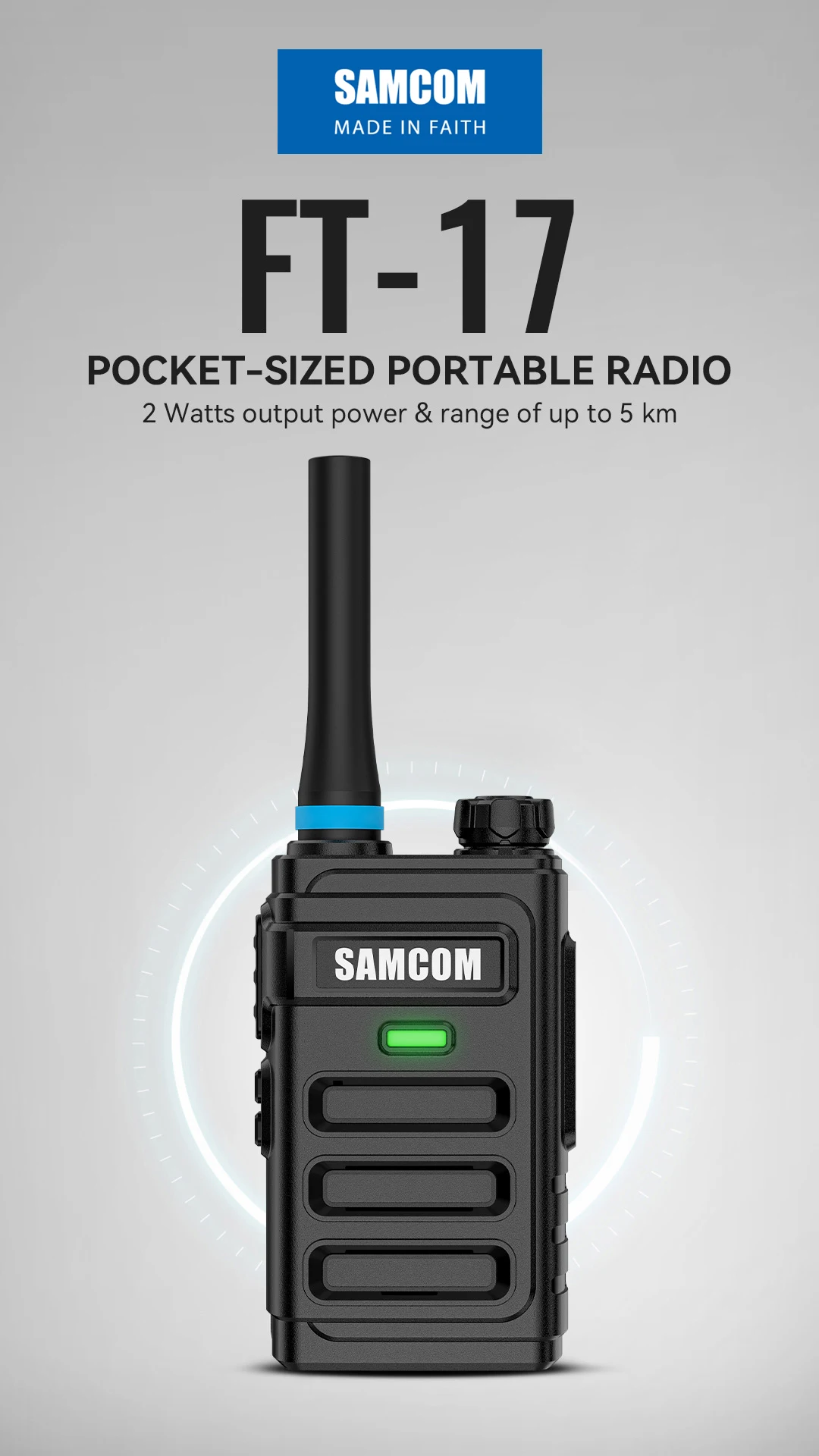 Sam Radios FT-17 Intercom Walkie Talkie Solution for Remote ...
