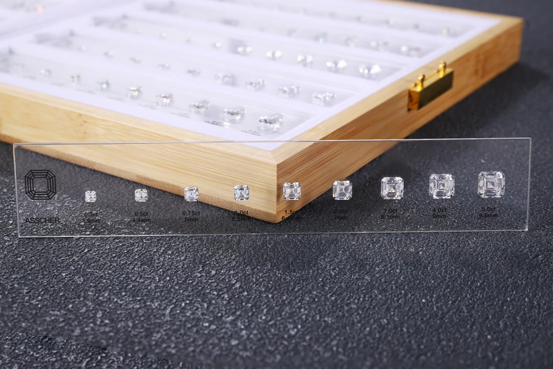 Diamond Selector Carat Size Chart Fancy Shapes and Whole Box Custom ...