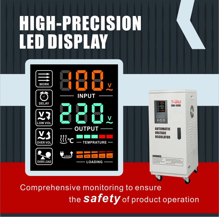 Servo Voltage Stabilizer SVC5K-50K Single Phase Advantages
